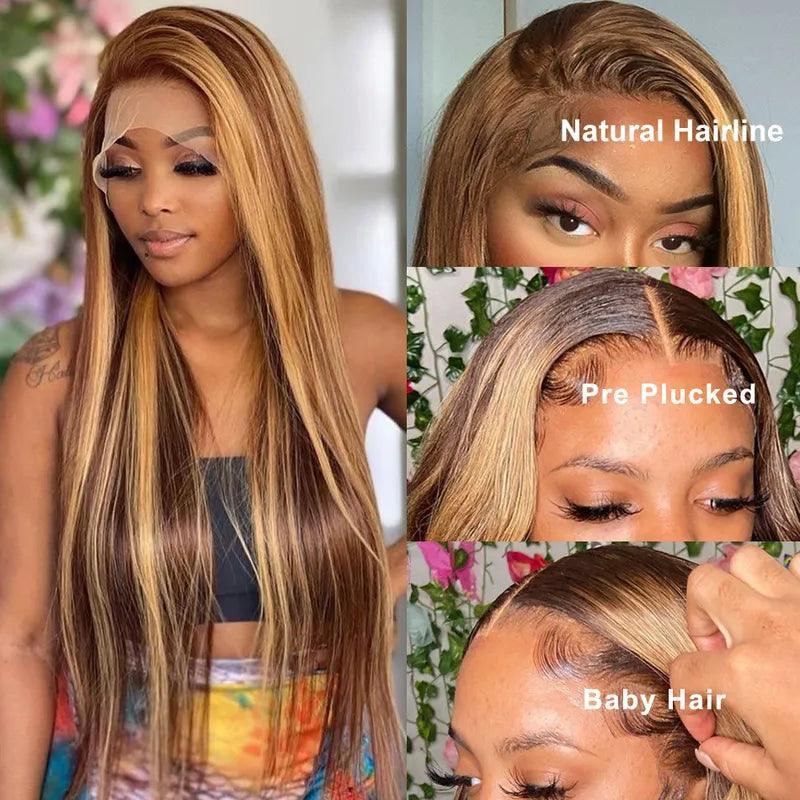 #4/27 Color Wigs - Natural-Looking Human Hair Wigs – SHINE HAIR WIG
