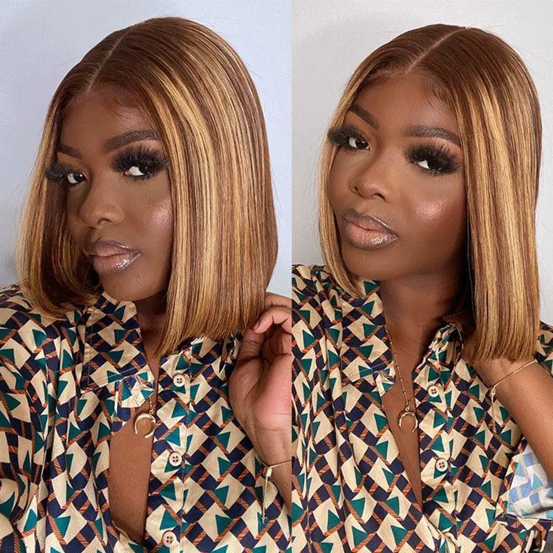 #4/27 Color Wigs - Natural-Looking Human Hair Wigs – SHINE HAIR WIG