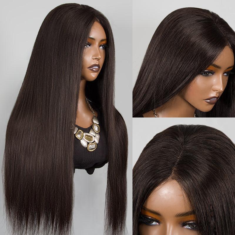 5x5 Glueless Wig Wear Go Brazilian Straight Human Hair – SHINE HAIR WIG
